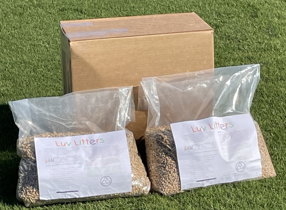 45lbs Case - LuvLitters | Long-Lasting Wood Litter